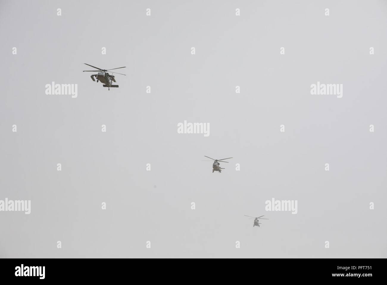 U.S. Army aviators, with Task Force Hurricane, and Spanish army ...