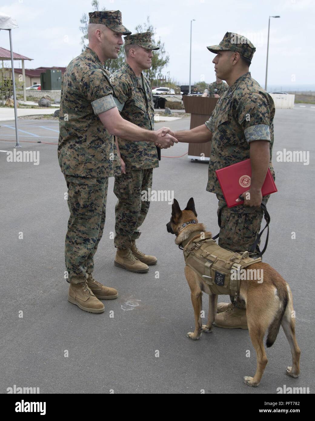 Lt. Col. Richard M. Martin, commanding officer of 1st Marine Raider ...
