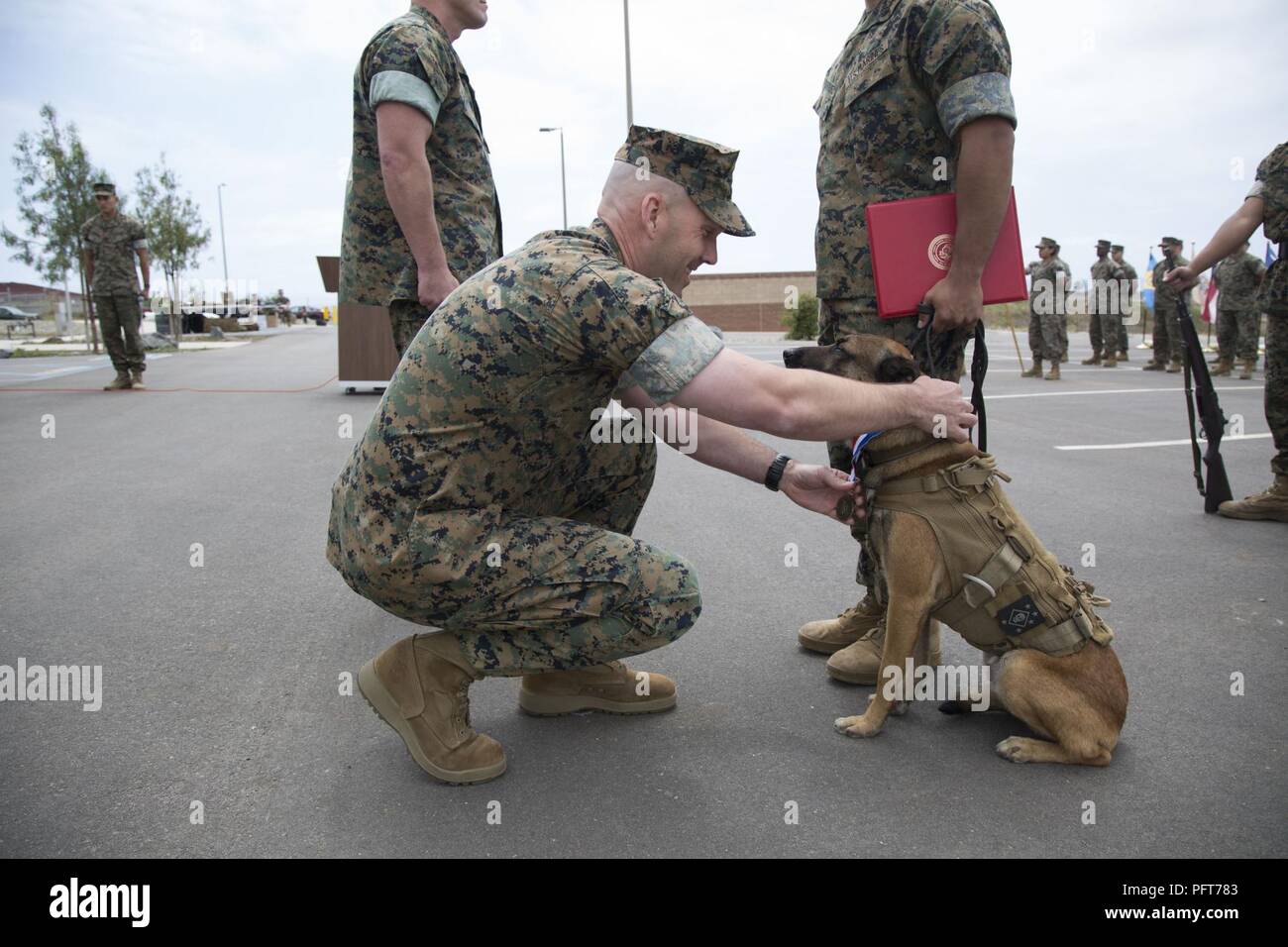 Lt. Col. Richard M. Martin, commanding officer of 1st Marine Raider ...