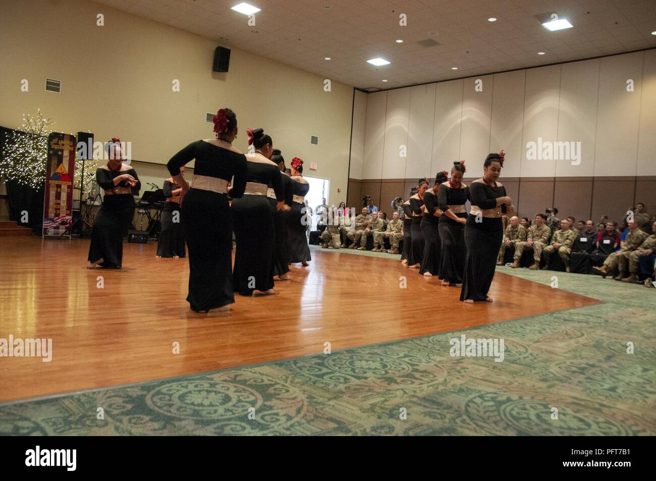 Members of Tama’ita’i Toa O Samoa, perform a Polynesian dance during ...