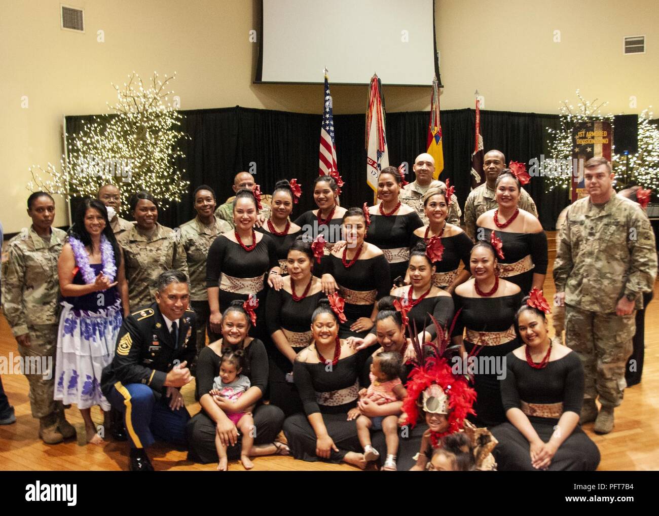 Fort Bliss Equal Opportunity Soldiers pose with members of Tama’ita’i ...