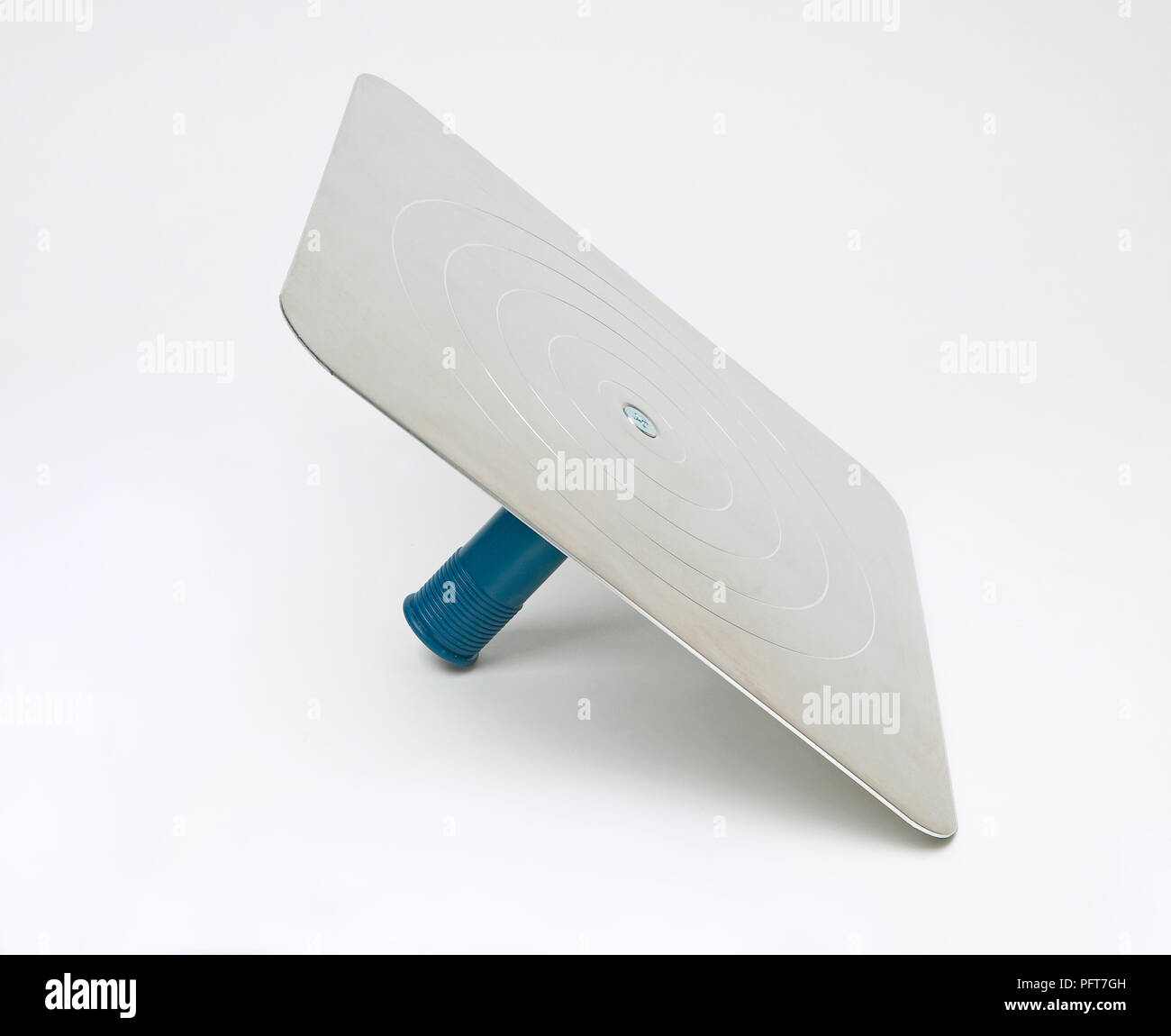 Stainless steel plasterers hawk, side view Stock Photo - Alamy