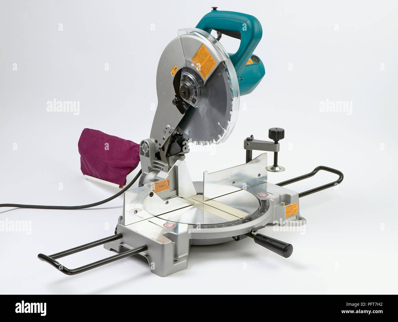 Mitre saw, side view Stock Photo - Alamy