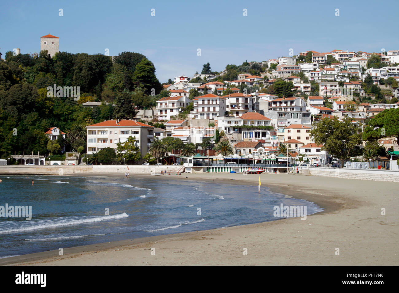 Montenegro, Ulcinj, Mala Plaza (small beach Stock Photo - Alamy