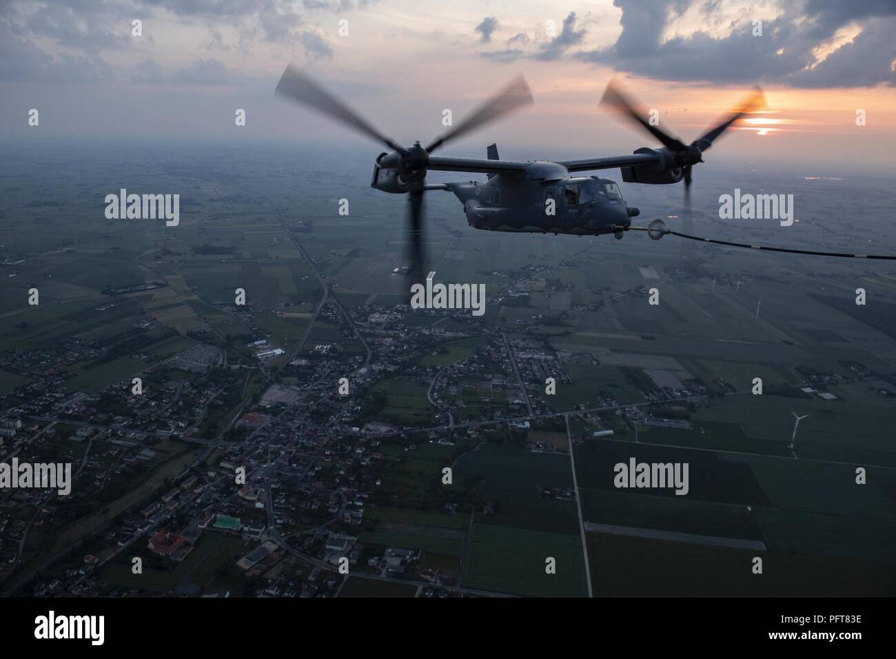 A U.S. Air Force CV-22 Osprey assigned to the 352d Special Operations ...