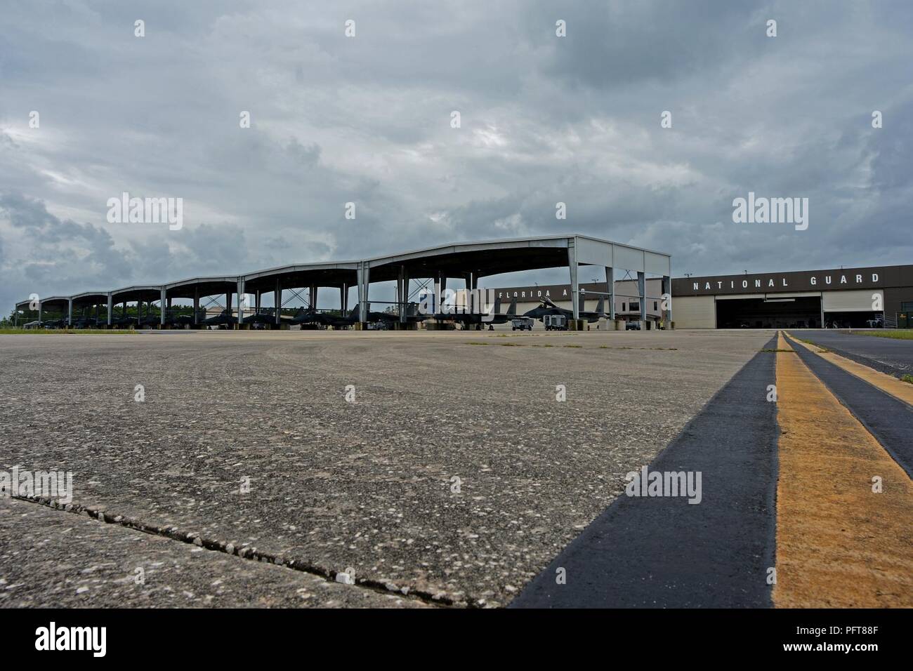 15 F-15 Eagles stand by on the 125th Fighter Wing’s flightline in ...