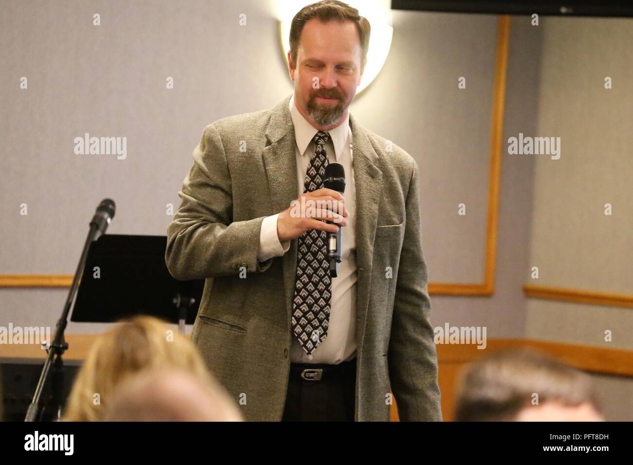 Pastor Paul Frey, pastor with InFaith Missionary of Wisconsin, recites ...