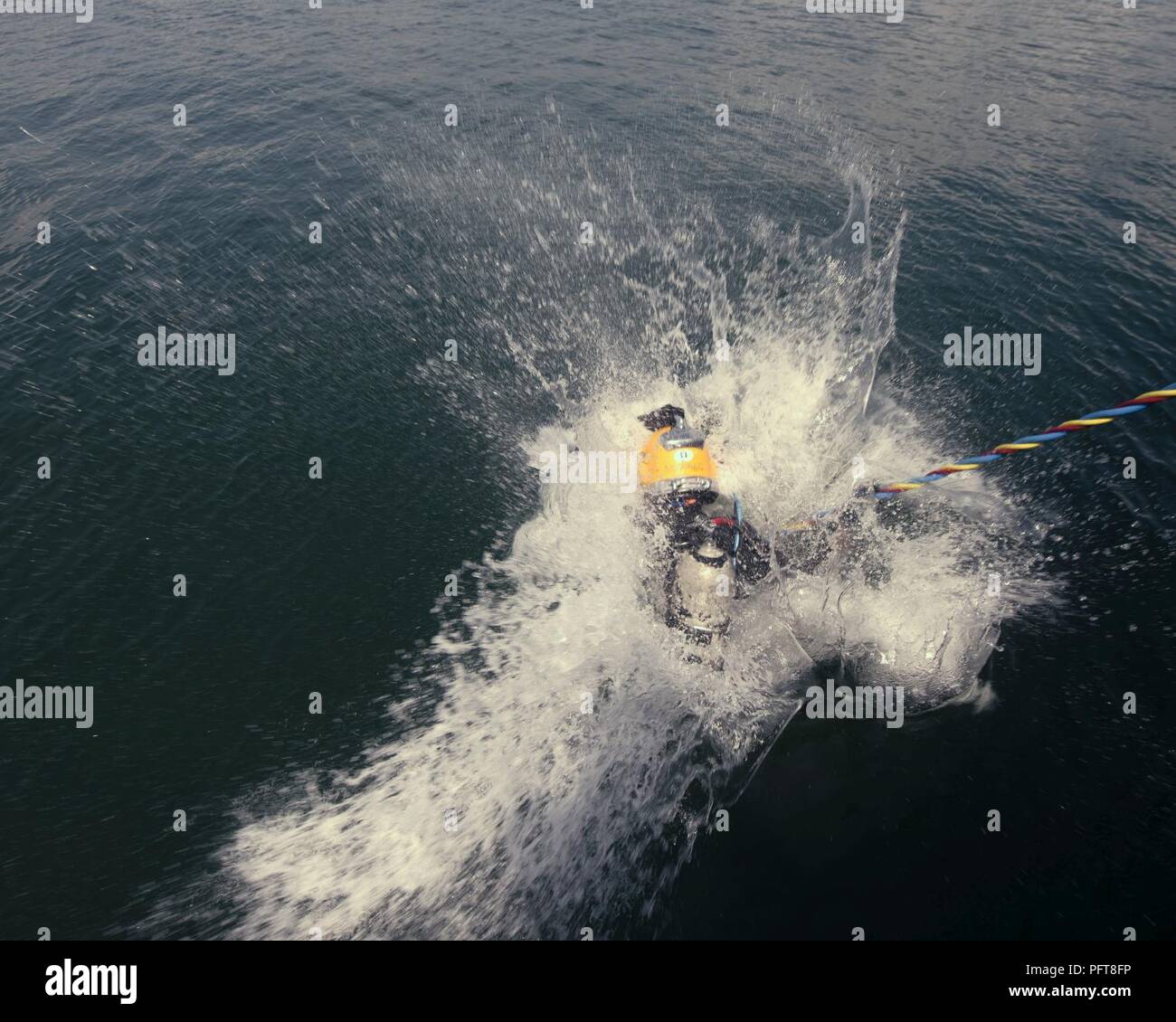 U.S. Army Sgt. Eoin Audet, assigned to 7th Engineer Dive Detachment ...