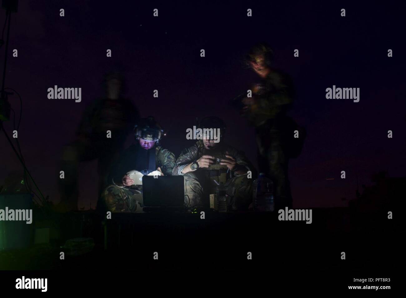 U.S. Marine Corps Raiders with the 3d Marine Raider Battalion pilot a ...