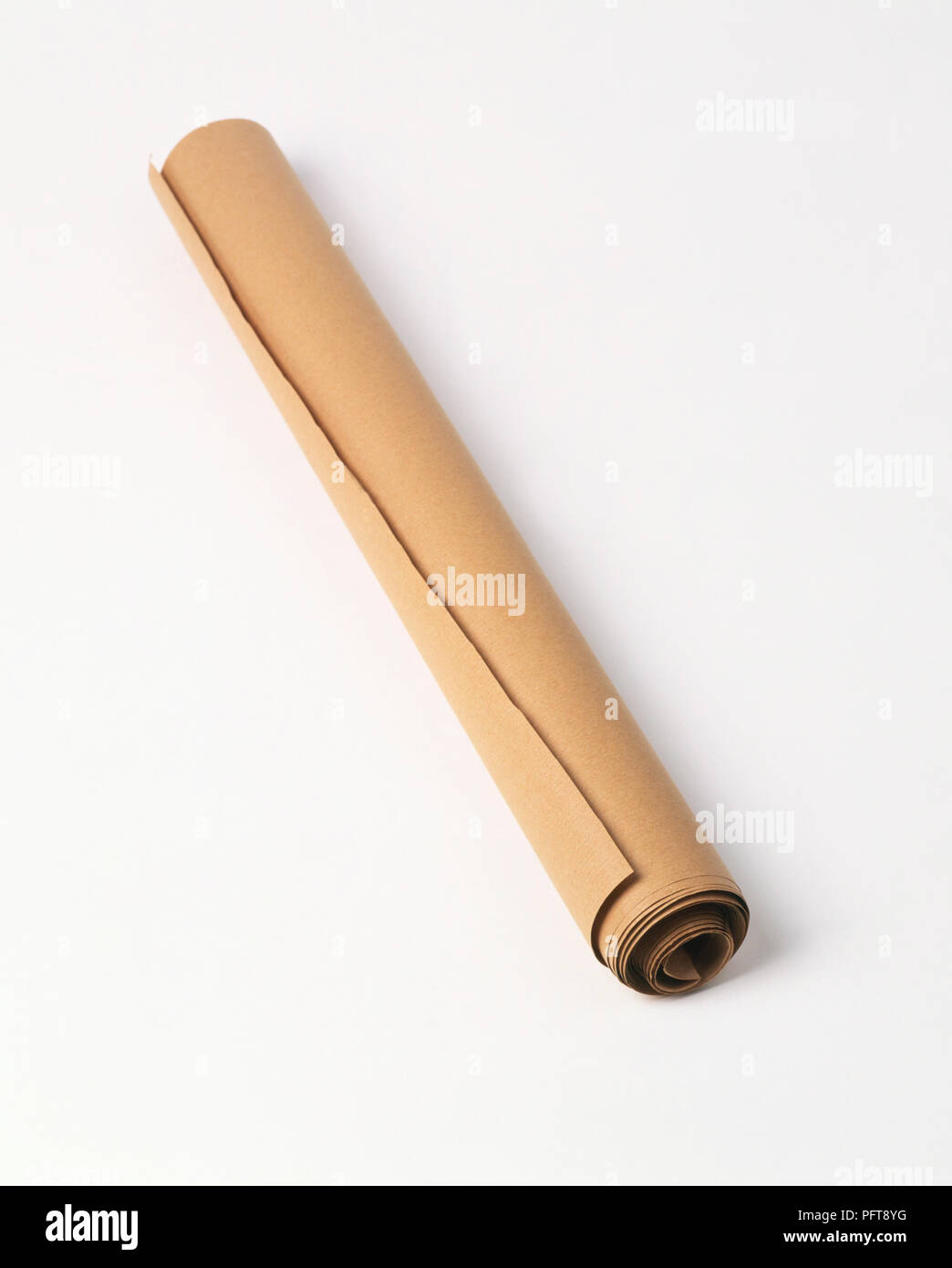 Rolled up brown wrapping paper Stock Photo - Alamy
