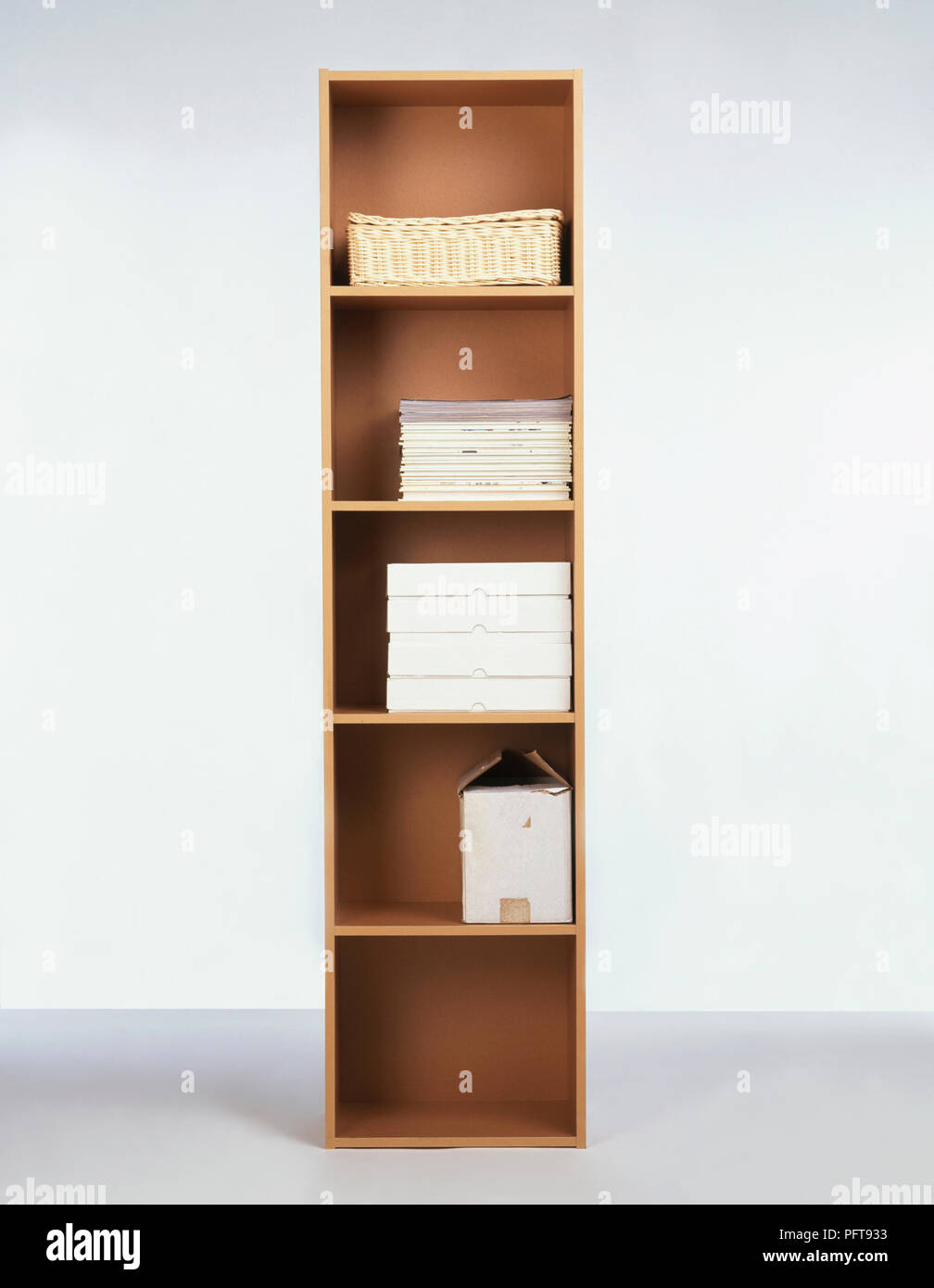 Modern stack shelf unit Stock Photo - Alamy