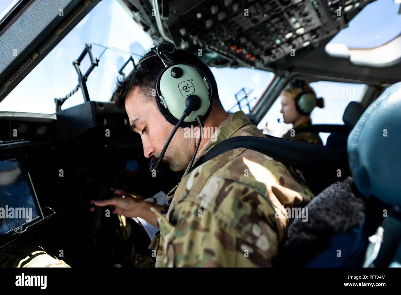 U.S. Air Force Capt. Christopher Fleming, left, and Capt. Alisha ...