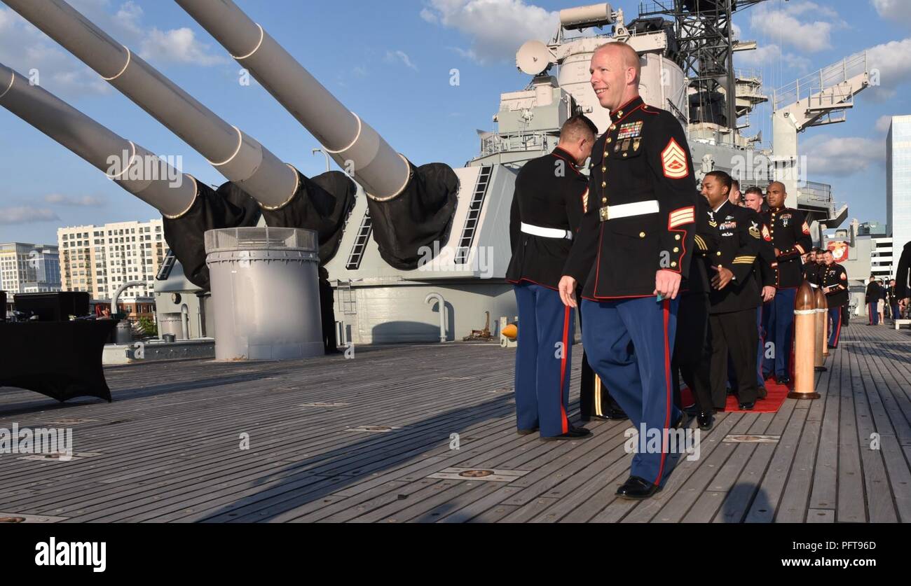 In keeping with tradition, Marines from the USMC's Security Forces ...