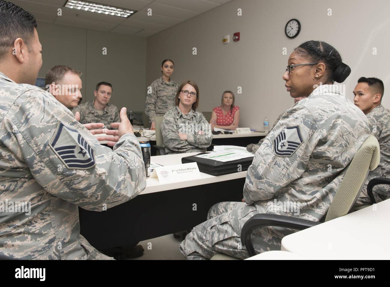 Students brainstorm capstone solutions for the Basic Leadership Airman ...