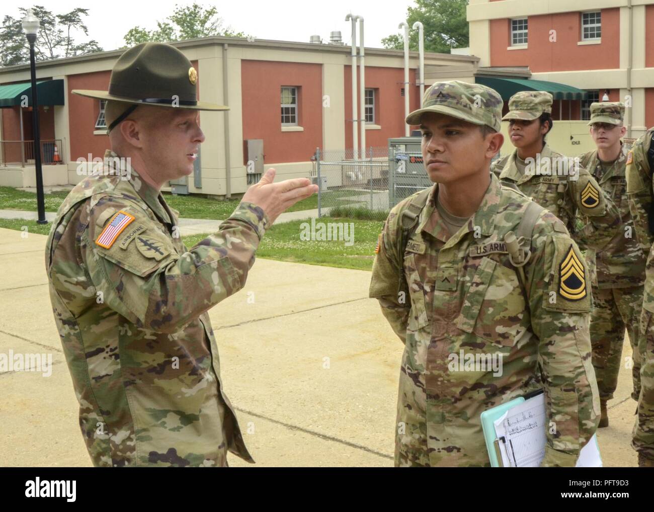 Army Staff Sgt. Joseph D. Moore, an advanced individual training drill ...
