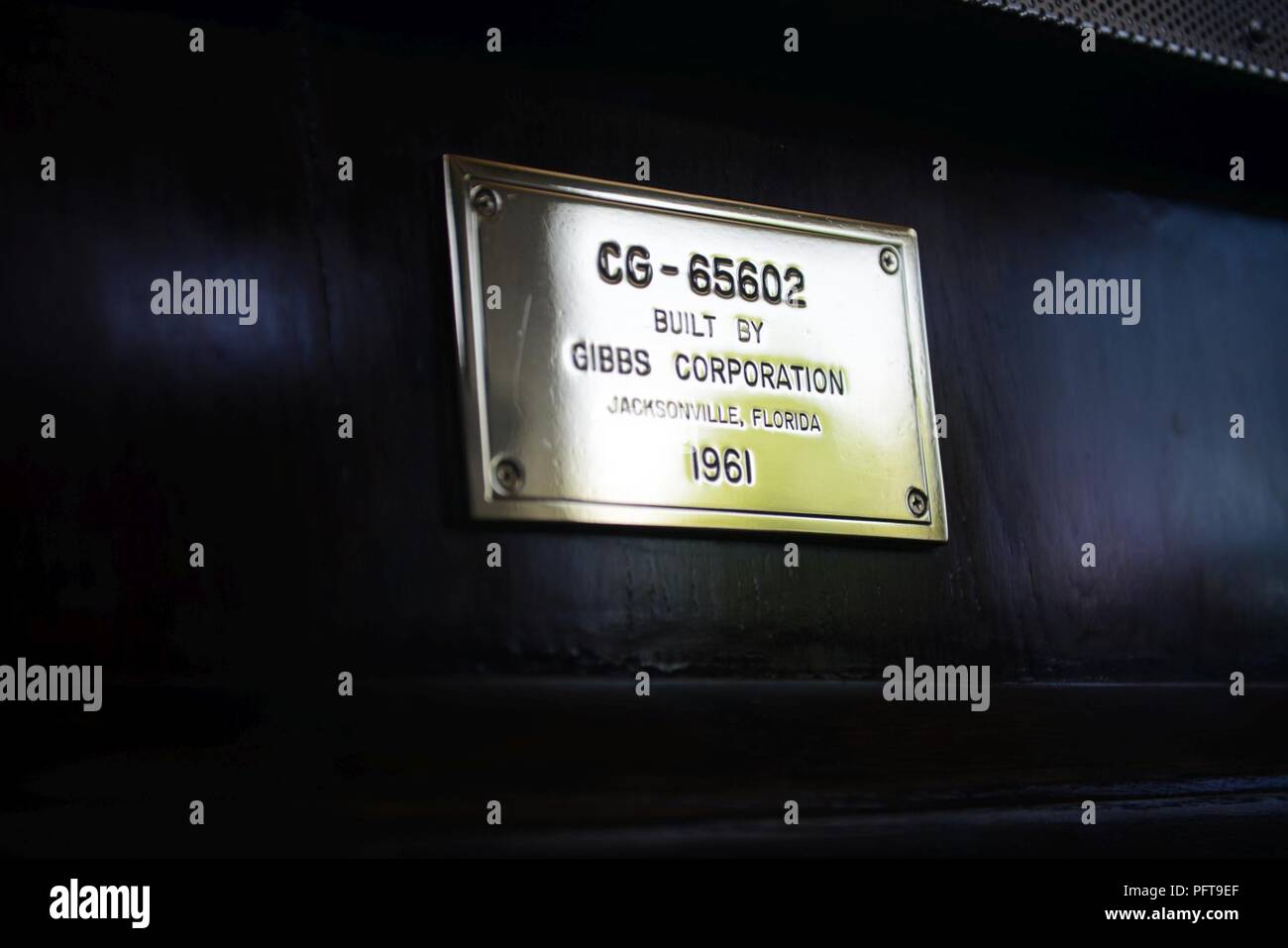 A Plaque onboard the U.S. Coast Guard Cutter Chock, homeported in ...