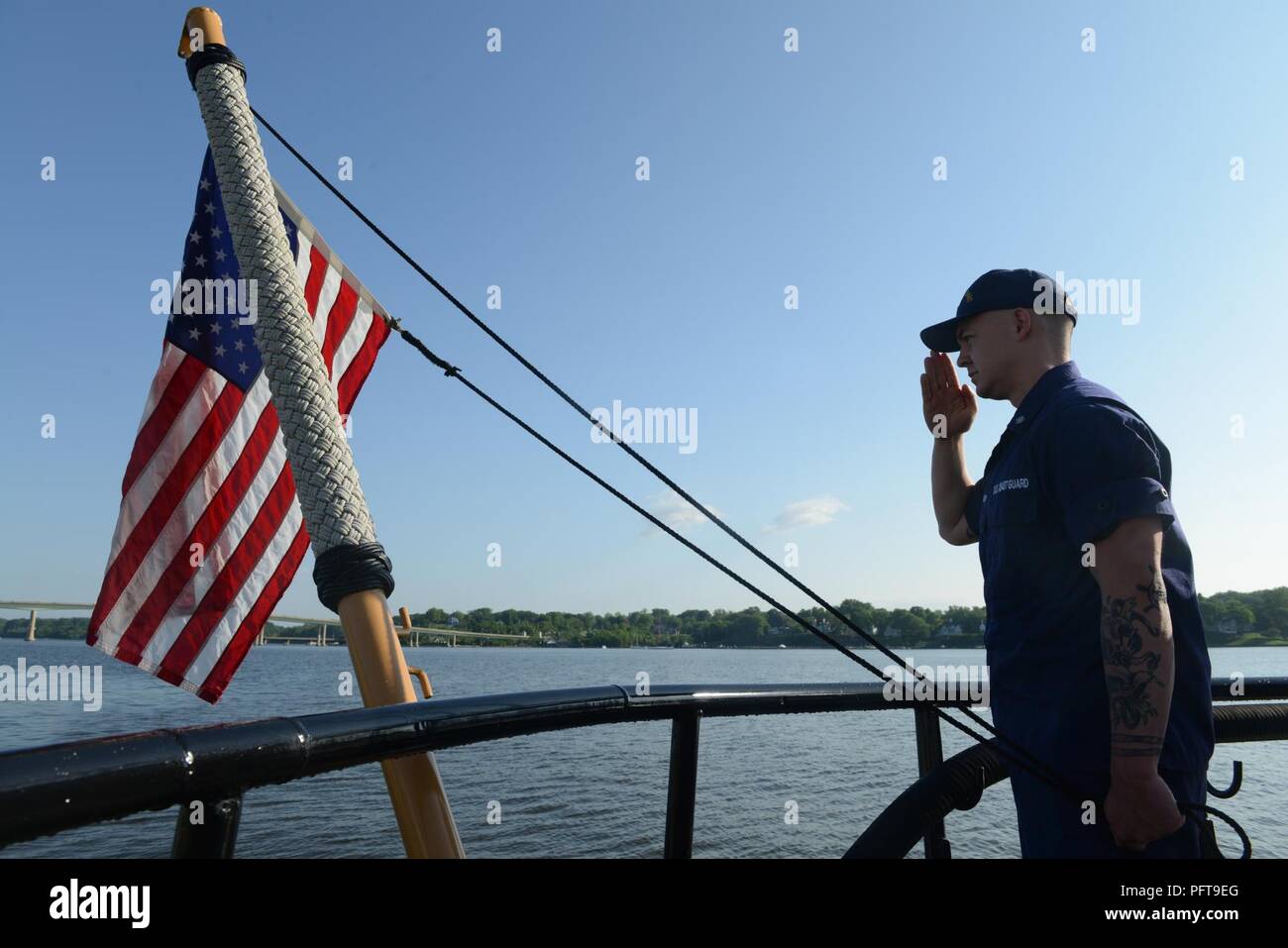 U.S. Coast Guard Petty Officer 3rd Class Kennan Kayser, crew member of ...