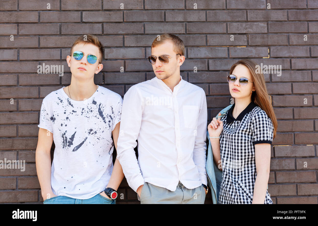 Group businesspeople standing together against hi-res stock photography ...