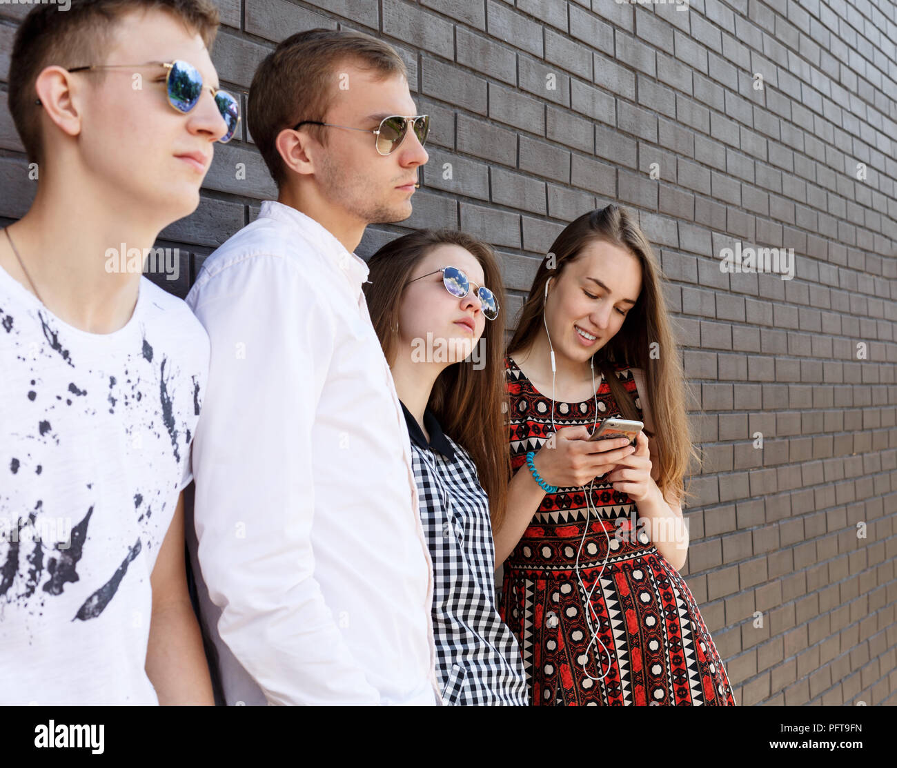 Group businesspeople standing together against hi-res stock photography ...