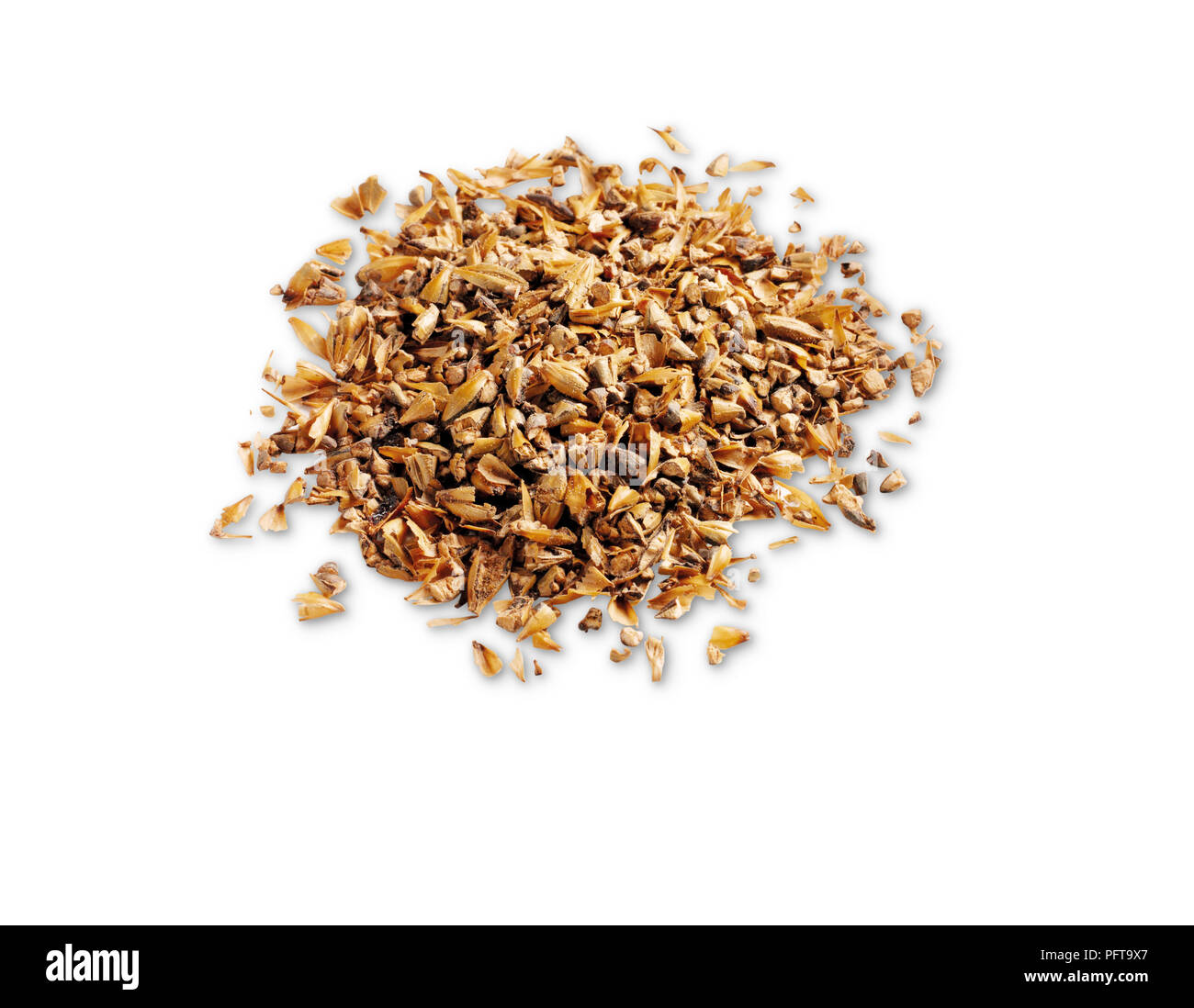 Amber malt used for brewing beer Stock Photo - Alamy