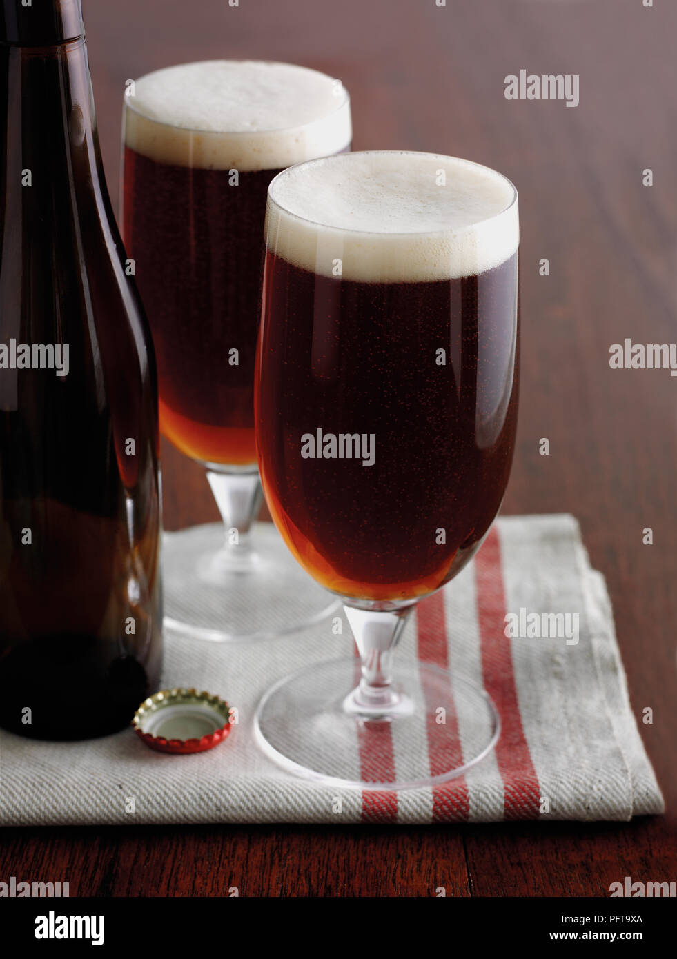 Beer bottle and wine glass hi-res stock photography and images - Alamy