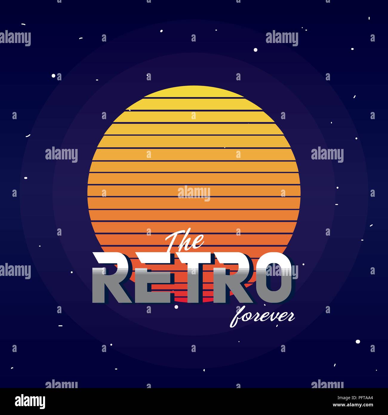 The retro forever Stock Vector Image & Art - Alamy