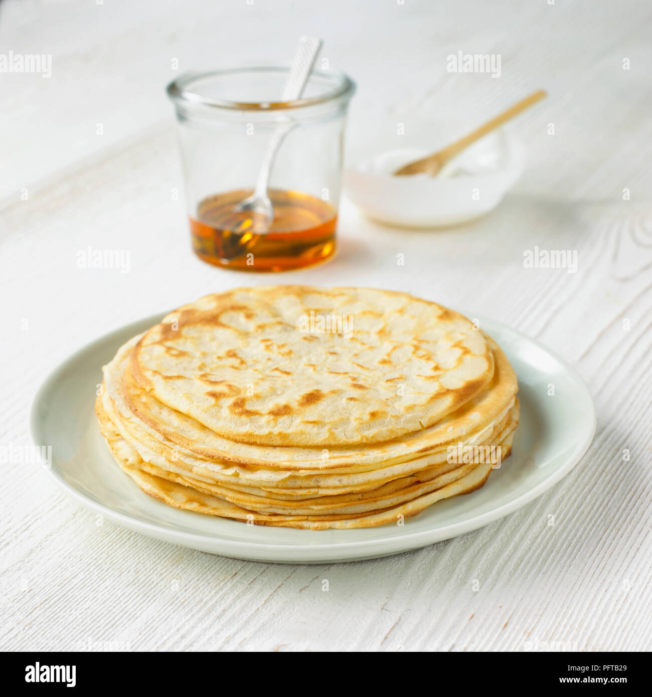 Pile of crepes Stock Photo - Alamy