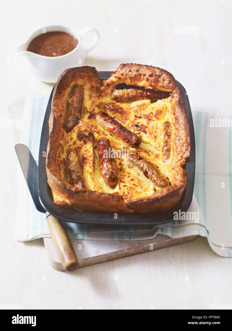 Toad in the hole Stock Photo - Alamy