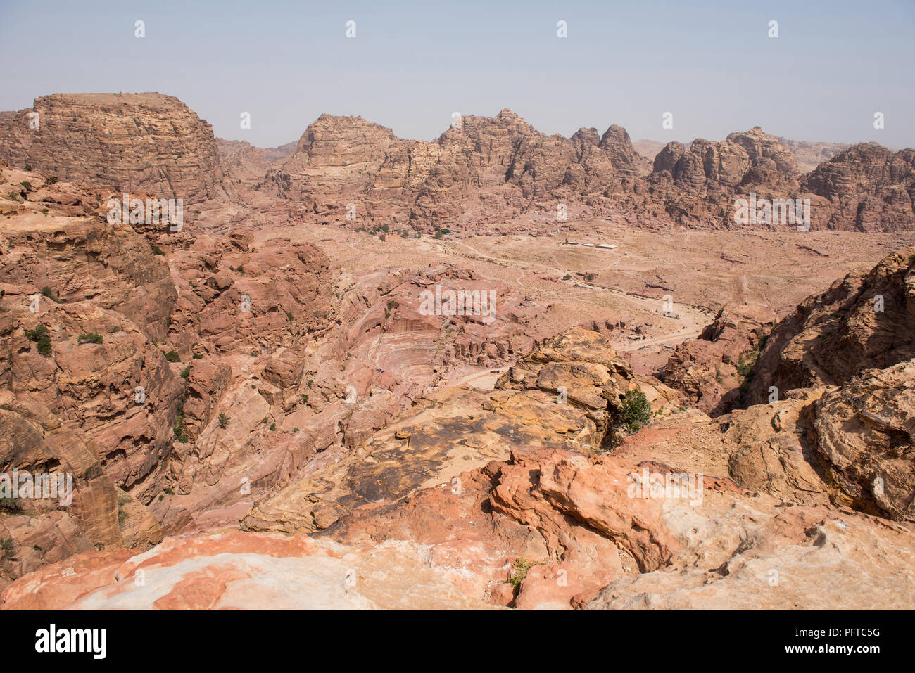 Ancient ruins, Nabatean city of Petra, Jordan Stock Photo - Alamy
