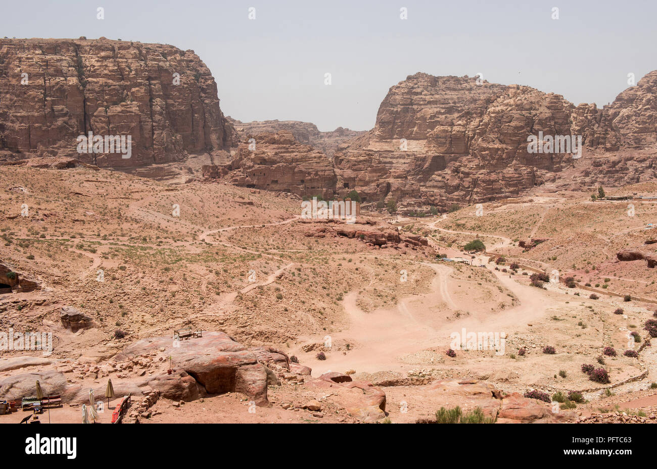 Ancient ruins, Nabatean city of Petra, Jordan Stock Photo - Alamy