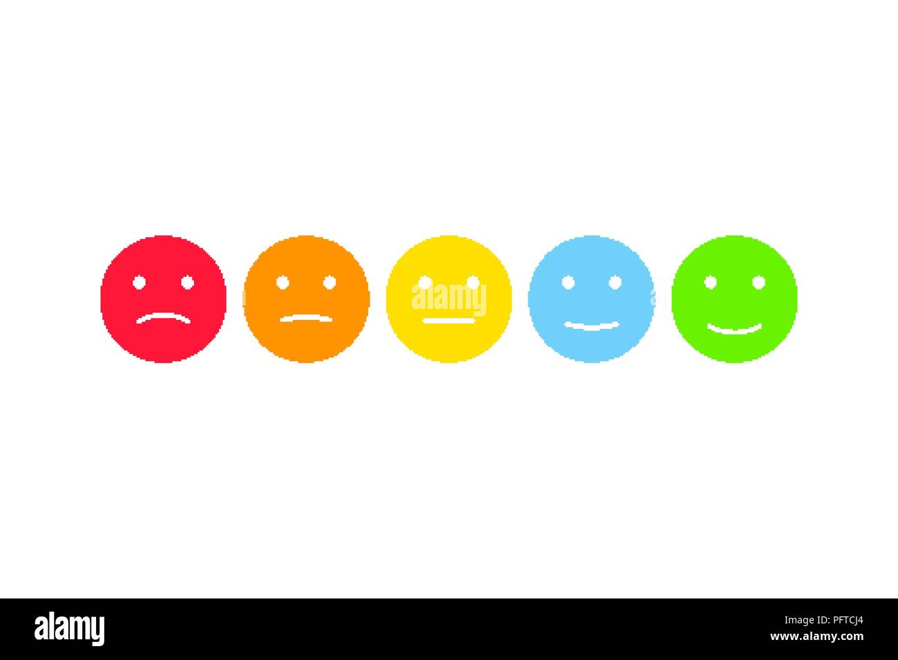 User feedback emoticons infographics set. Customer survey testimonials ...