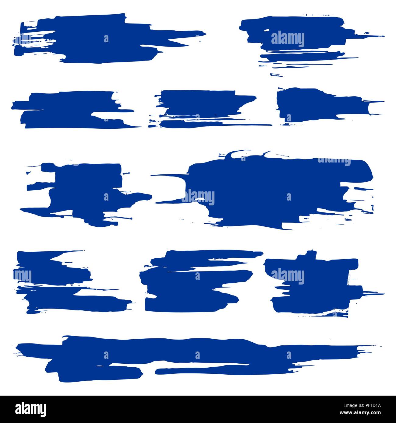 Set of smears Stock Vector Images - Alamy