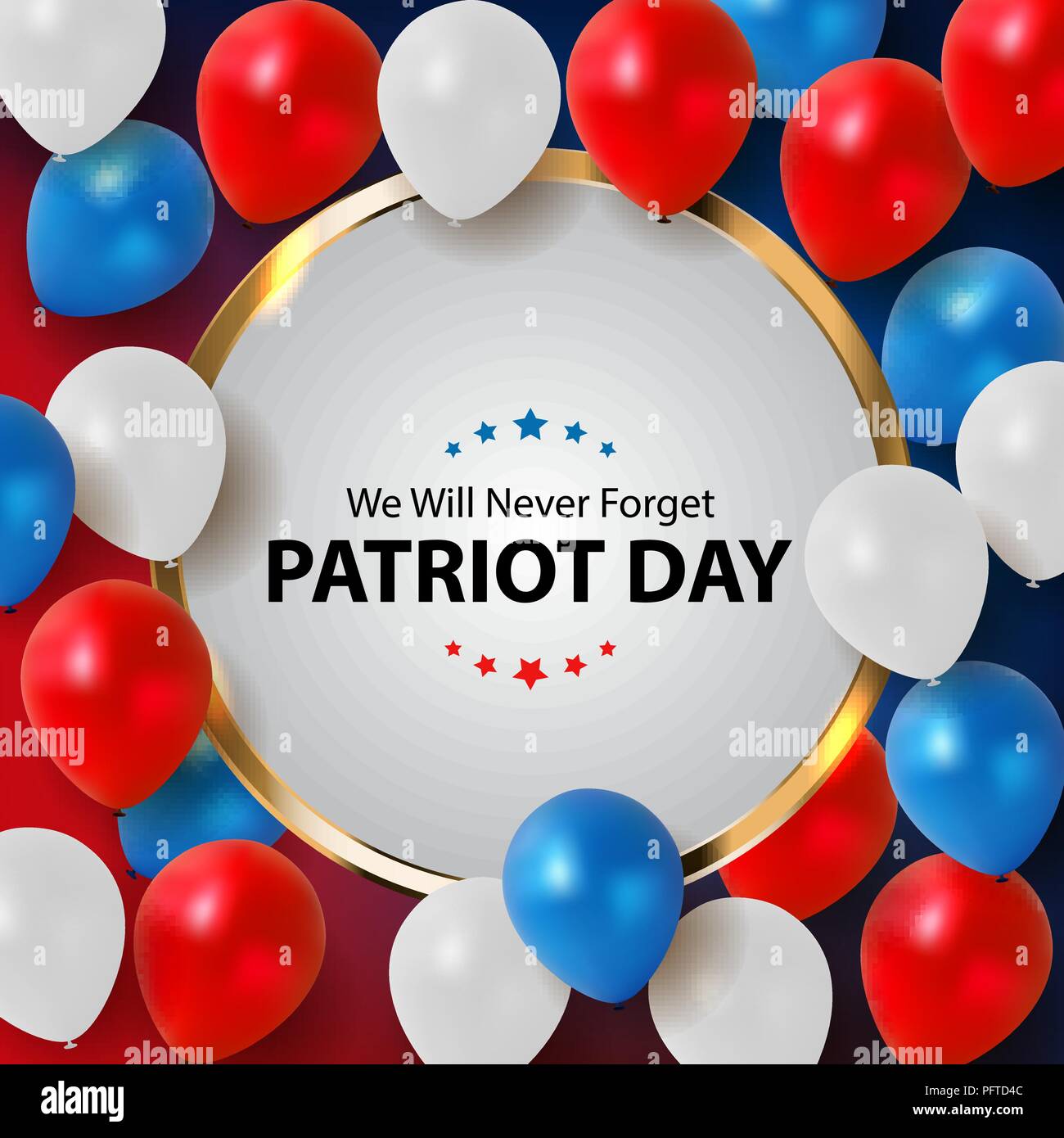 Patriot Day Background. September 11 Poster. We will never forget ...