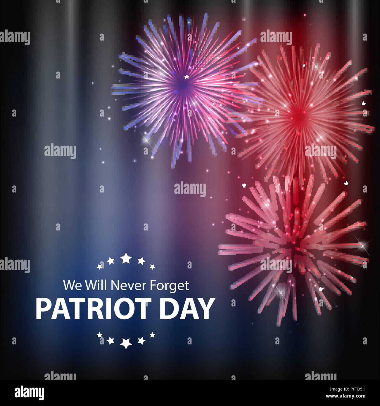 Patriot Day Background. September 11 Poster. We will never forget ...