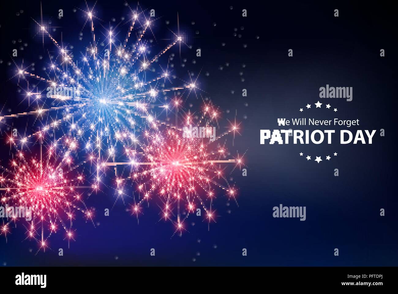 Patriot Day Background. September 11 Poster. We will never forget ...