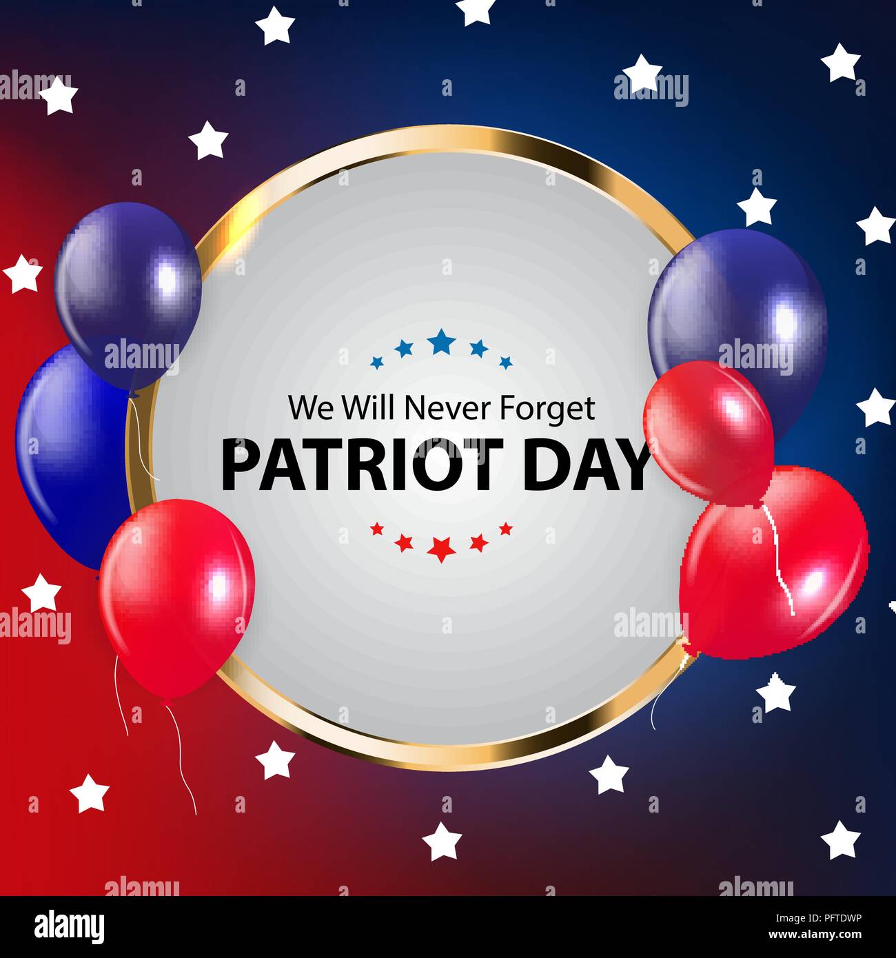 Patriot Day Background. September 11 Poster. We will never forget ...