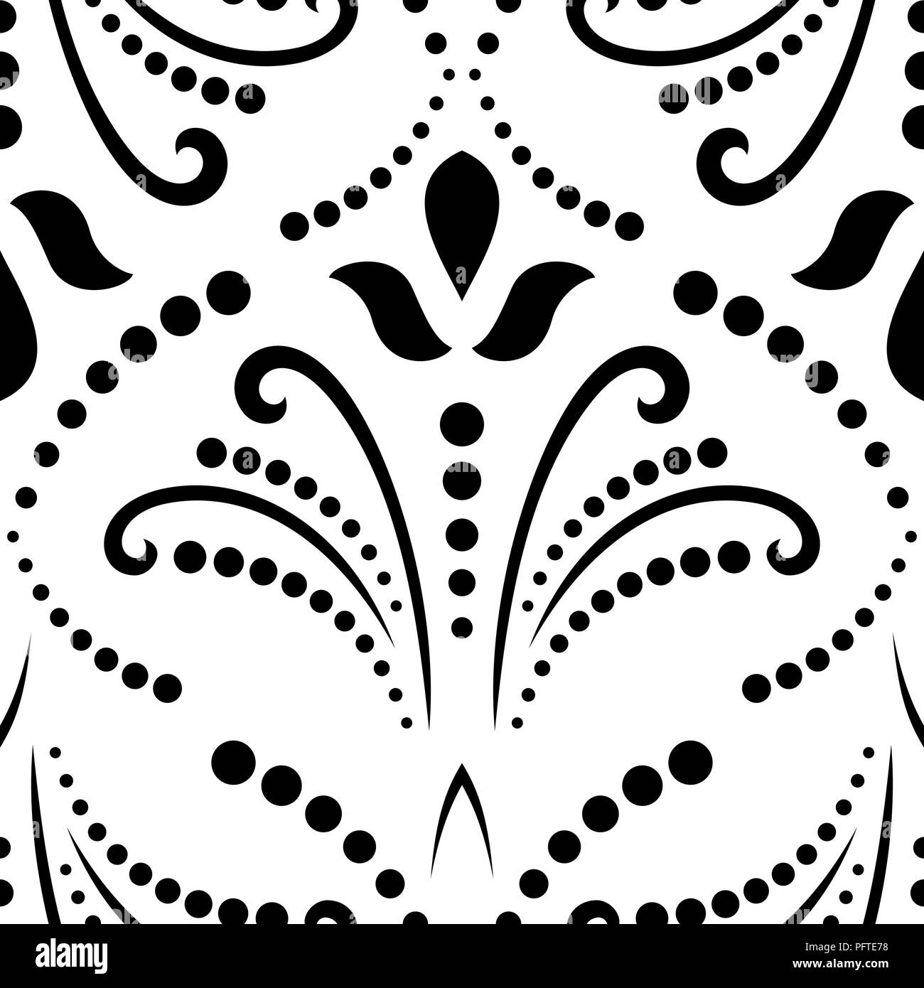 Floral Vector Abstract Pattern Stock Vector Image & Art - Alamy