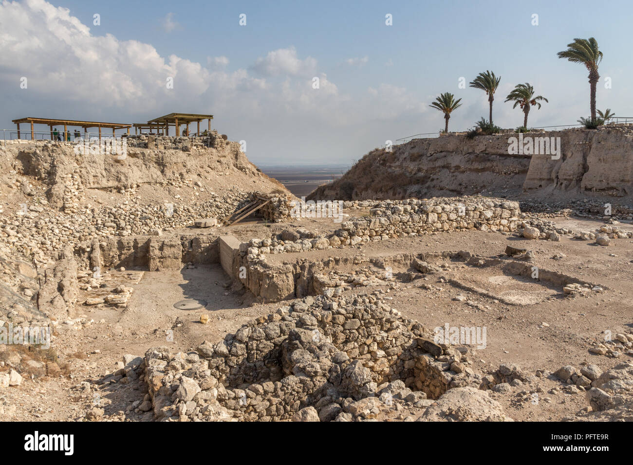Ruins at Tel Megiddo National park in Israel, Middle East Stock Photo ...