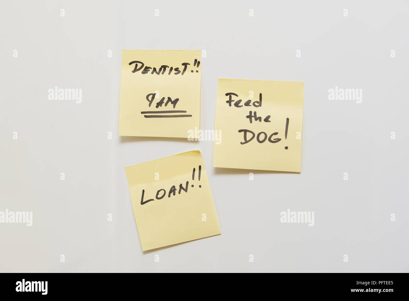 memo on white background handwritten memo Stock Photo - Alamy