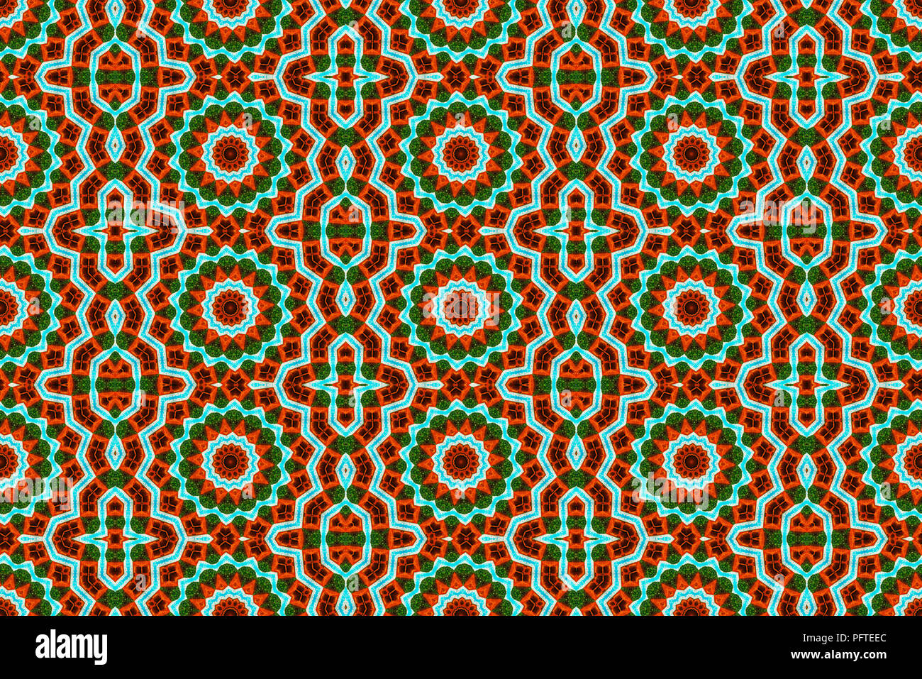 Seamless pattern background, repeating abstract kaleidoscope shape ...