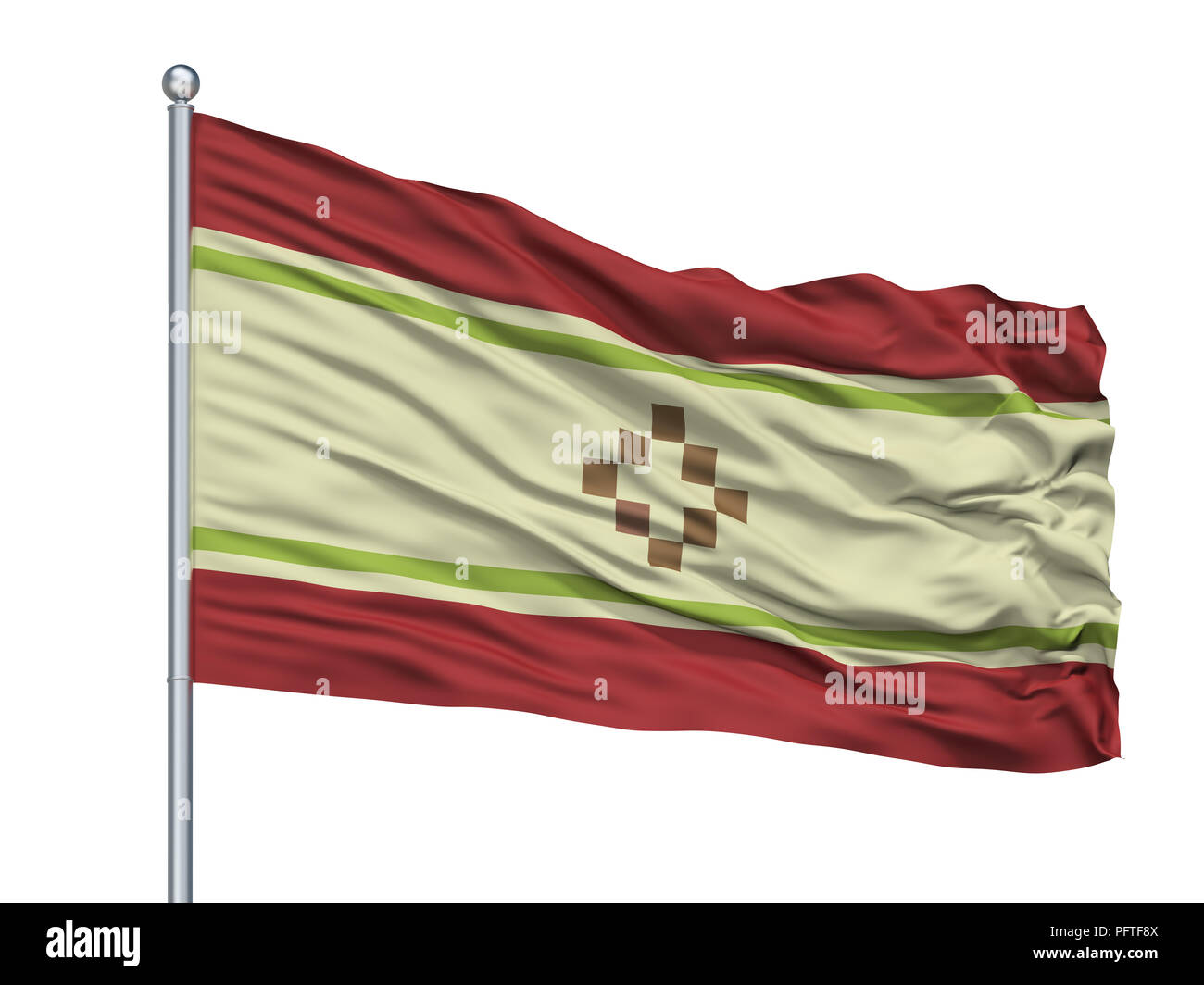 San Fernando Del Valle De Catamarca City Flag On Flagpole, Argentina ...