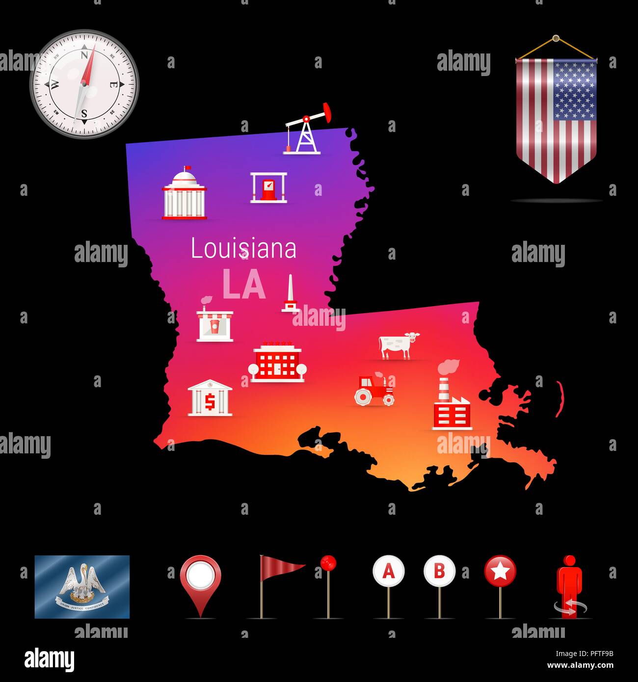 Oil cattle Stock Vector Images - Alamy