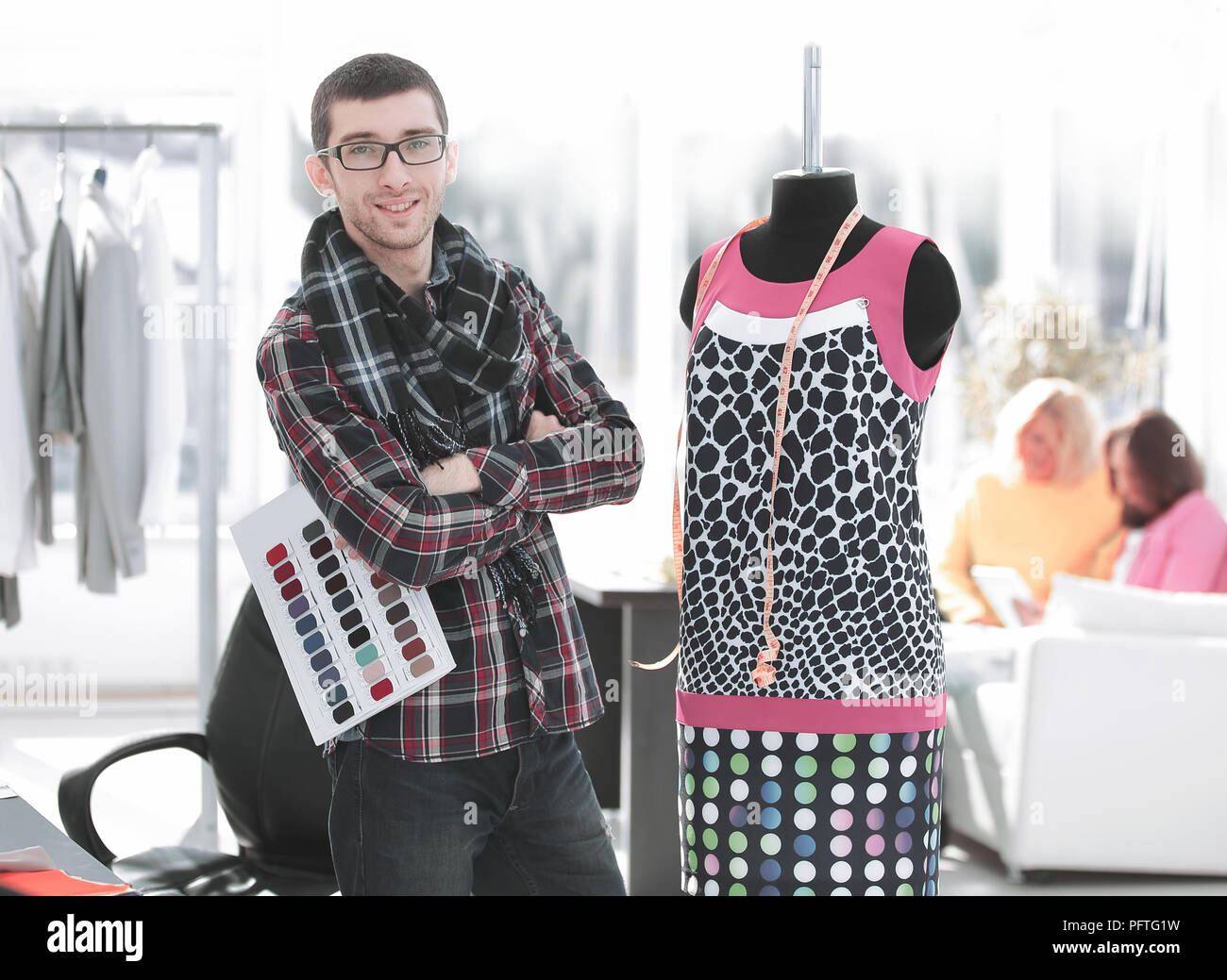 creative fashion designer standing in his Studio Stock Photo - Alamy