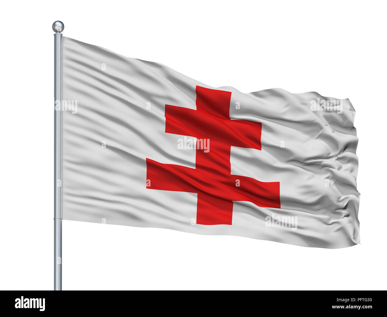 Belgium waving textile flag 3d Cut Out Stock Images & Pictures - Alamy