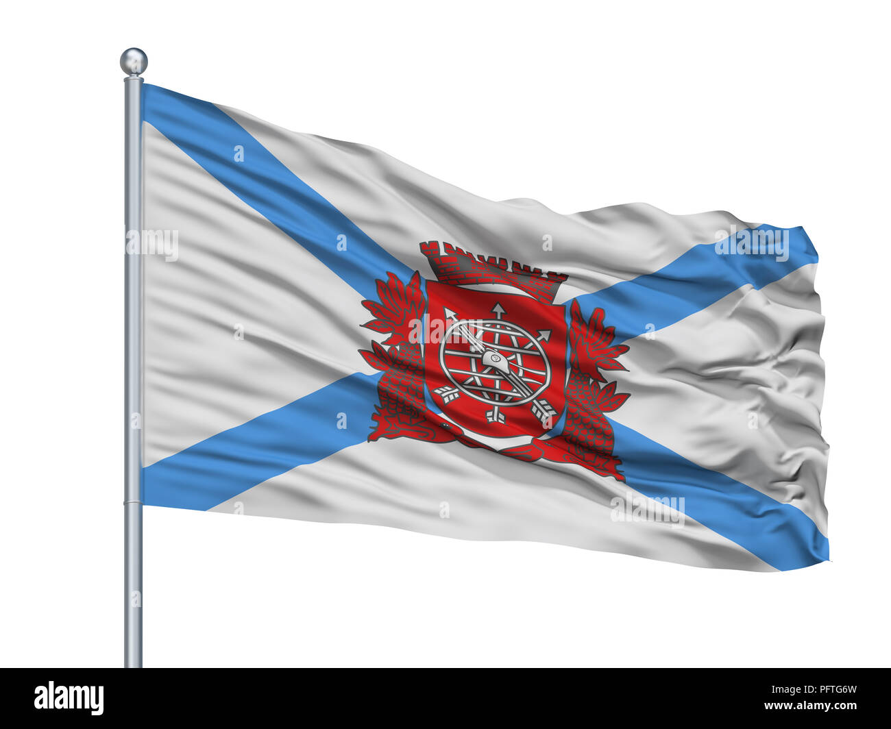 Rio de janeiro city flag Cut Out Stock Images & Pictures - Alamy
