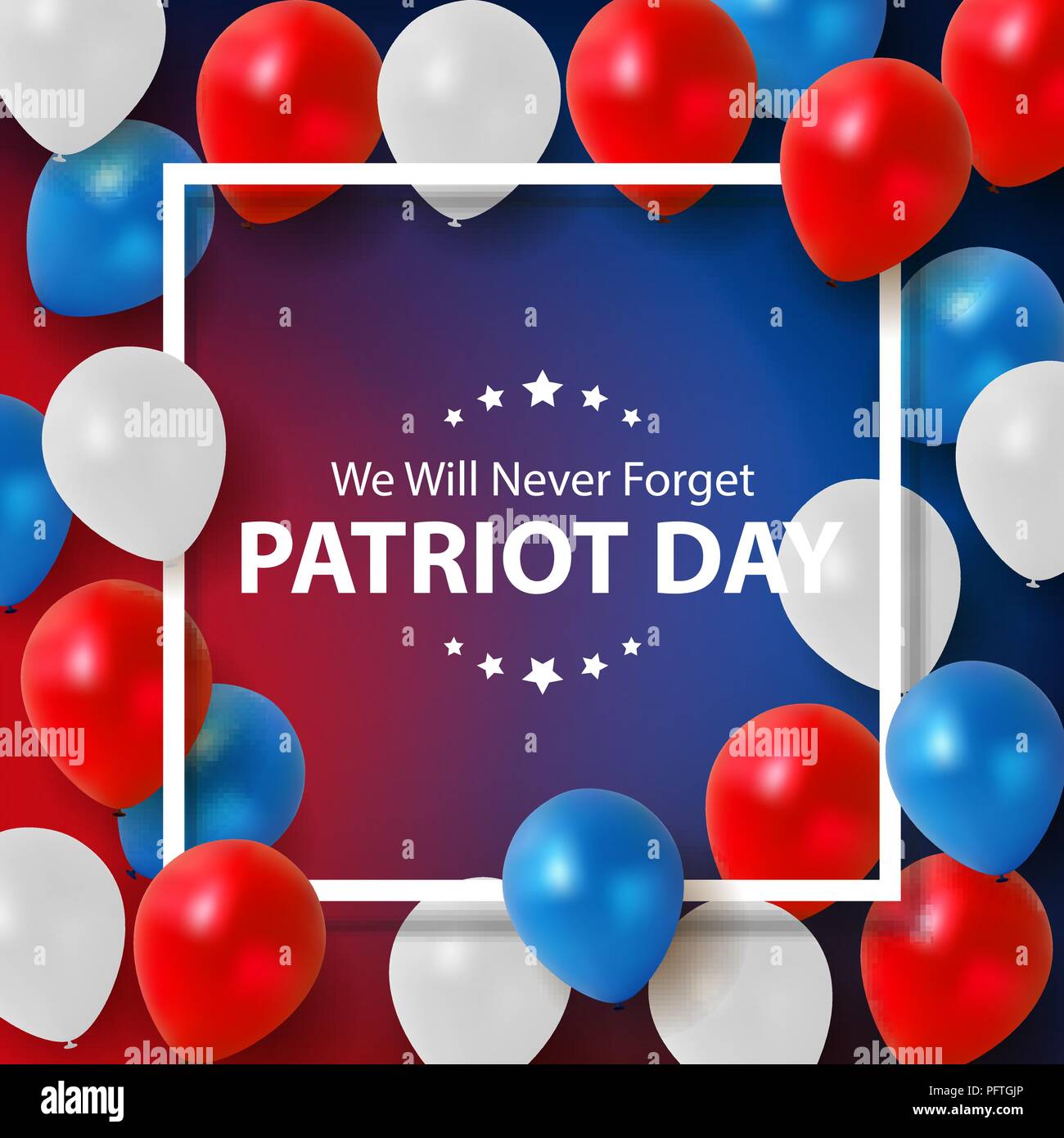 Patriot Day Background. September 11 Poster. We will never forget ...