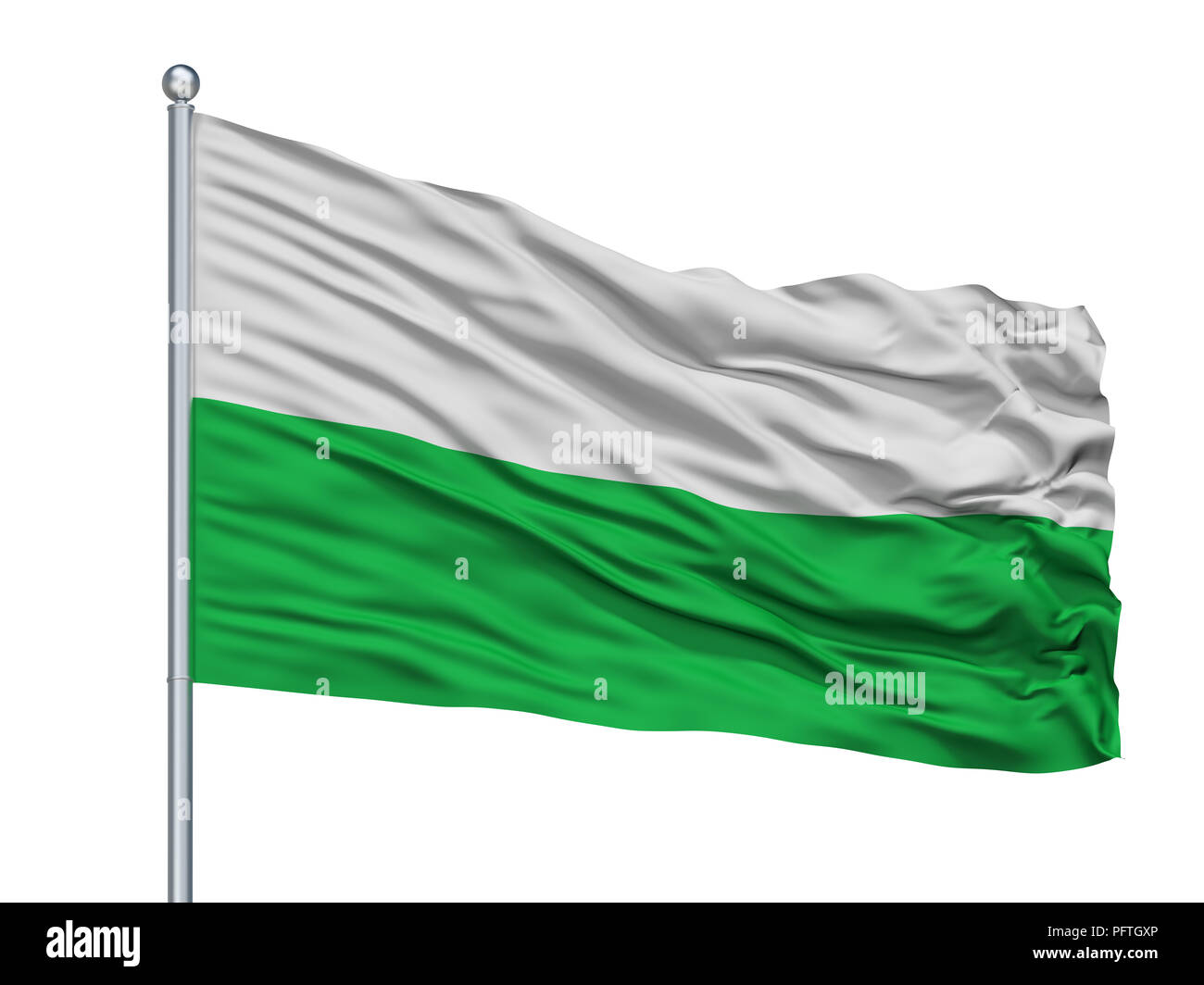 Agustin Codazzi City Flag On Flagpole, Colombia, Cesar Department ...