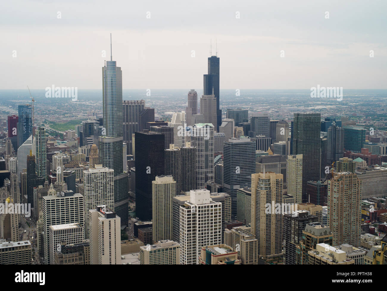 CHICAGO, ILLINOIS, USA - July 26 2009: The Skyline of Chicago Stock ...