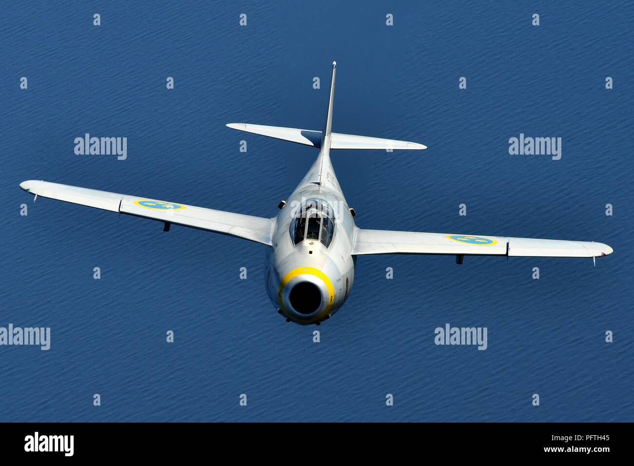 SAAB J-29F TUNNAN OF THE SWEDISH AIR FORCE HISTORIC FLIGHT Stock Photo ...