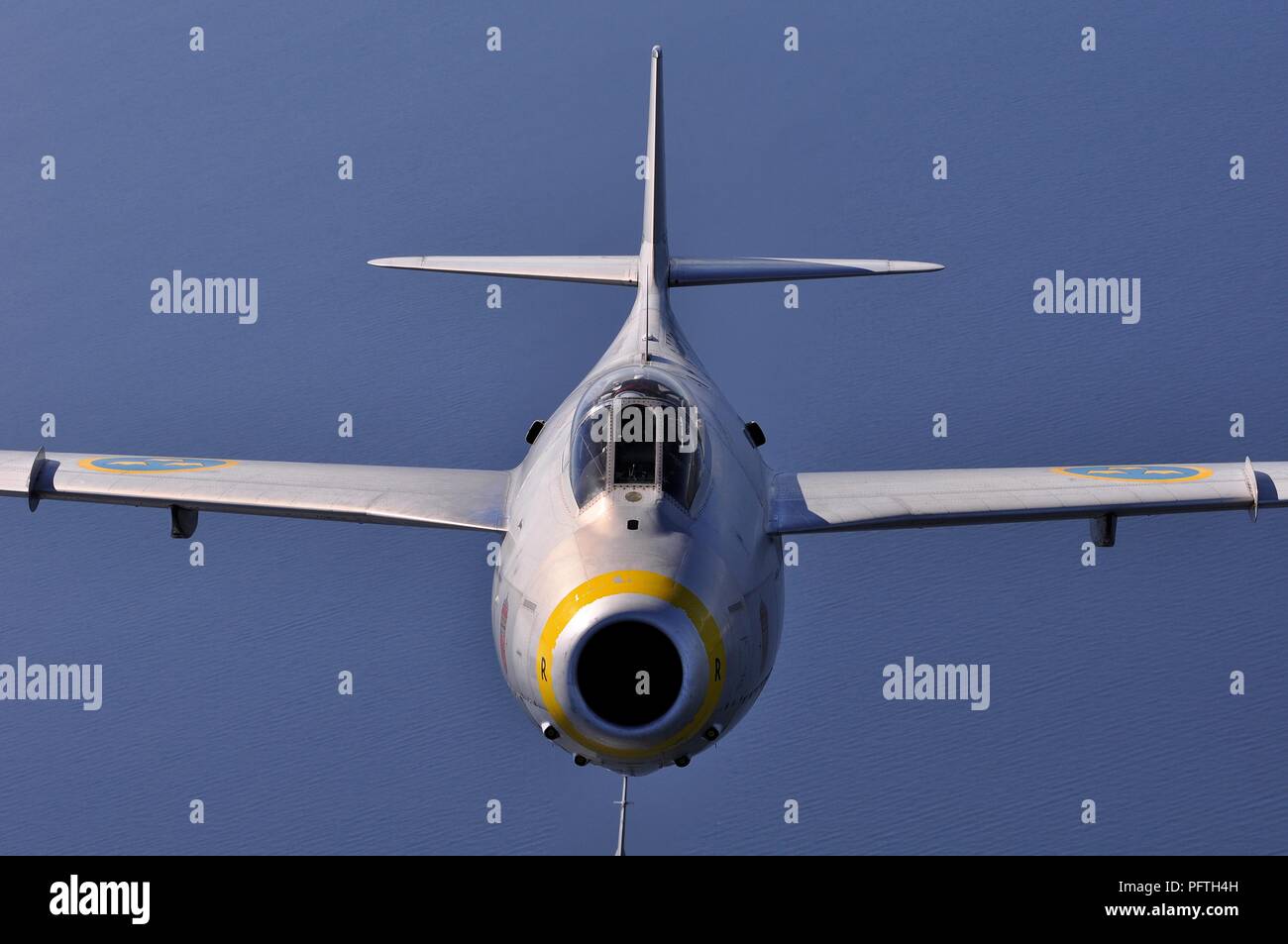SAAB J-29F TUNNAN OF THE SWEDISH AIR FORCE HISTORIC FLIGHT Stock Photo ...